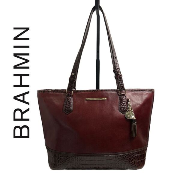 Brahmin | Bags | Brahmin Largeasher Leather Malbec Autumn Tuscan ...